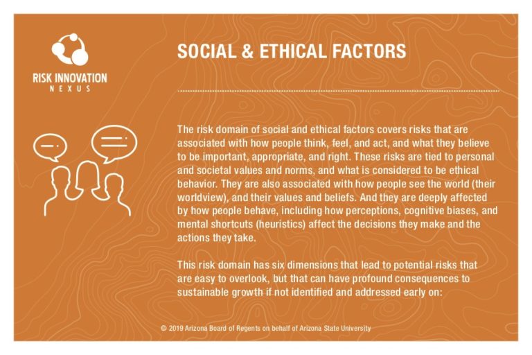Social & Ethical Factors - Risk Innovation